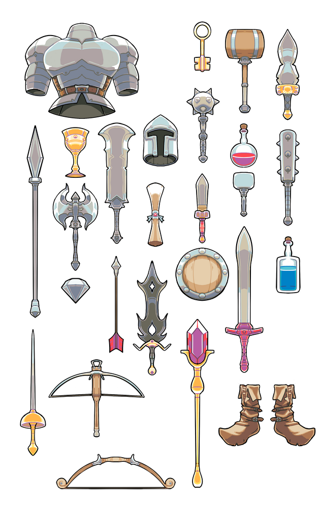 RPG Items Illustrated ( Nostalgia Legends ) by pixel-boy