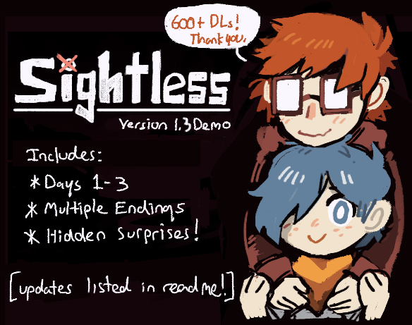 Sightless: Version 1.3.1 Demo by Rubin