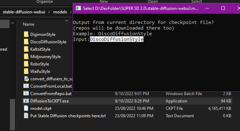 Diff To CKPT Utillity Stable Diffusion By ArcturusForge