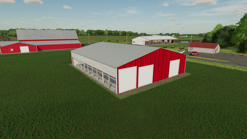 FS22 JMF Freestall Barn by JMF Modding