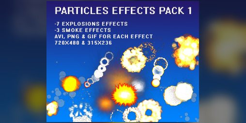 Particles effects pack 1 (AVI, PNG & GIF) by Swiss Arcade Game ...