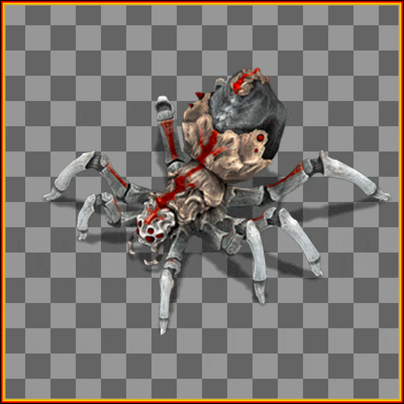 Animated Isometric Pale Spider by Engvee
