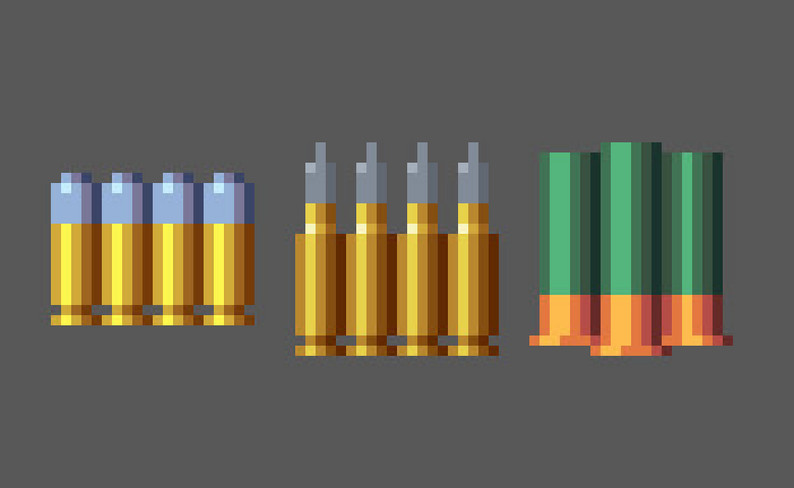 2D Health & Ammo Pickups by fightswithbears