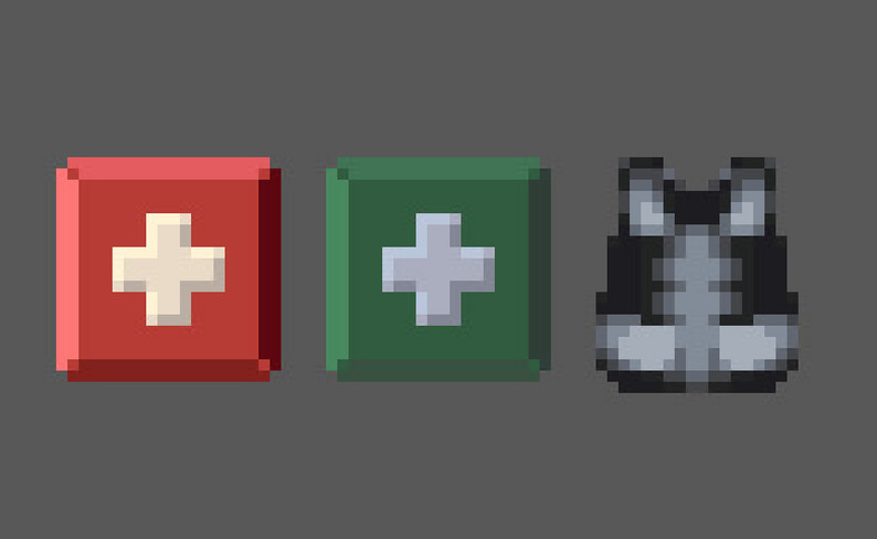 2D Health & Ammo Pickups by fightswithbears