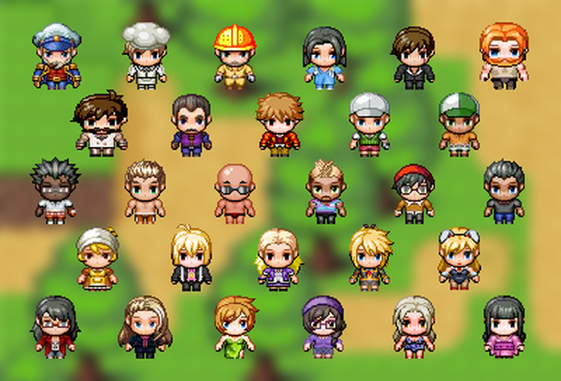 99+ The Diversity Pack - RPG Pixel Characters by oudarya