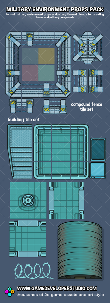Top down military environment assets by Robert Brooks ...