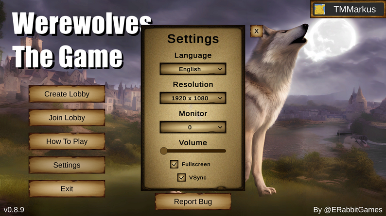Werewolves The Game v0.9 (Beta) by ERabbitGames