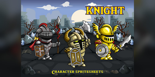Free 2D Knight Sprite Sheets by Free Game Assets (GUI, Sprite, Tilesets)