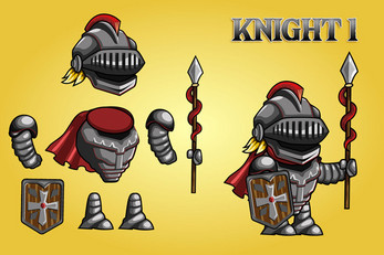 Free 2D Knight Sprite Sheets by Free Game Assets (GUI, Sprite, Tilesets)