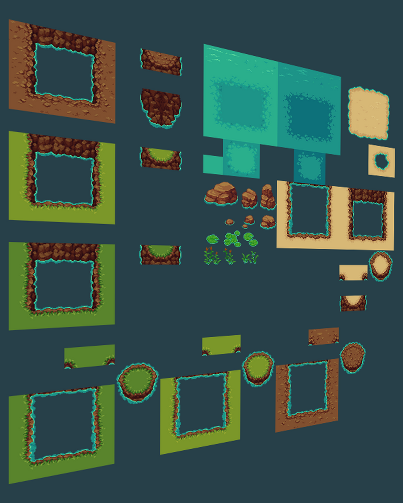 Top-down RPG Tileset 32x32 by Icko