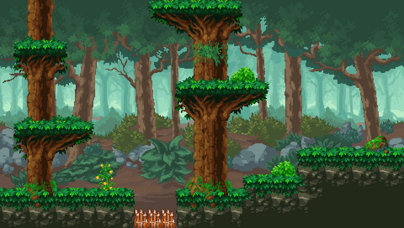 Forest Platformer by Jestan