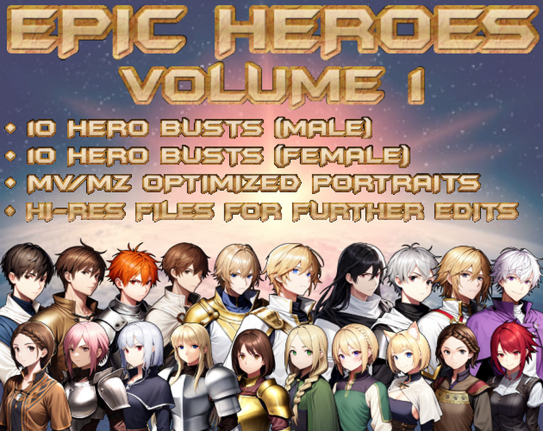 EPIC HEROES VOLUME 1 by FAWKS