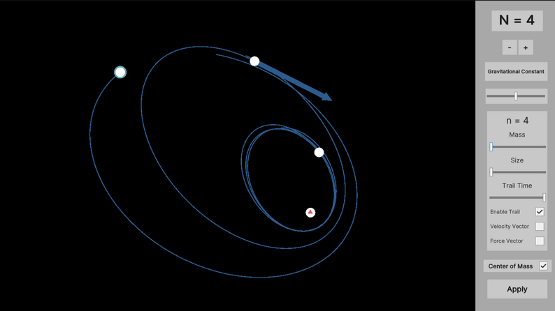N-Body Simulator by Sebastian