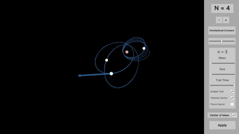 N-Body Simulator by Sebastian