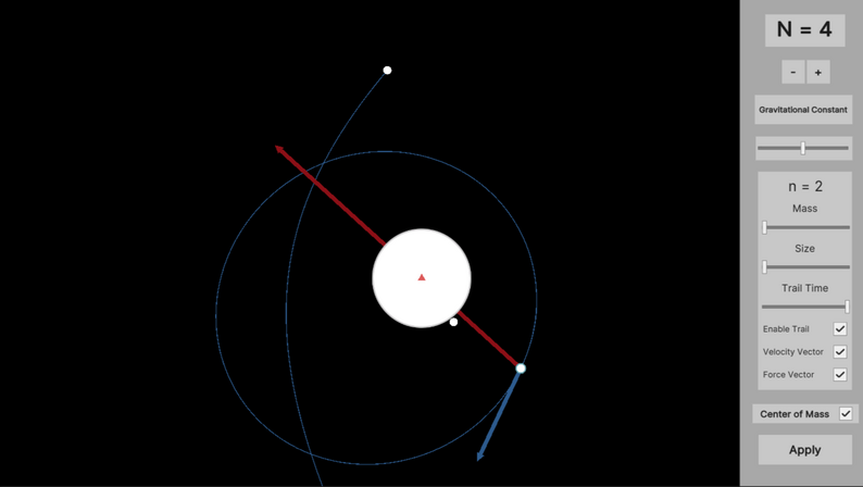 N-Body Simulator by Sebastian