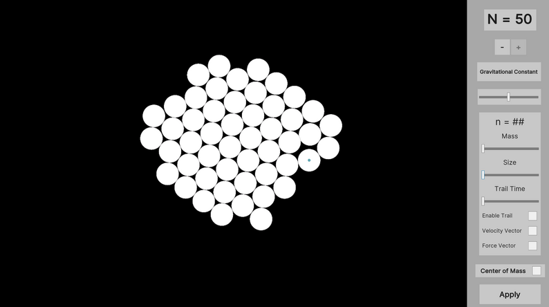 N-Body Simulator by Sebastian