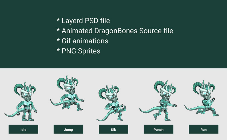 FREE Alien Character 2D Game Sprites by MIUSOFT