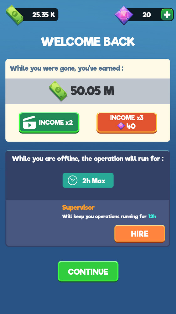Idle Restaurant Game UI by Thundermarkk