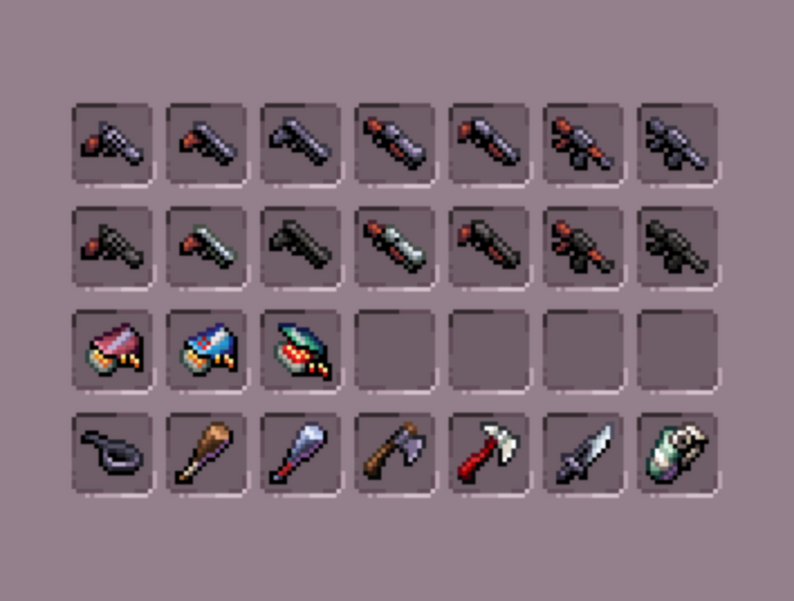 Survival Horror Weapons Iconset FREE by Zani.Pixels ಠ_ಠ