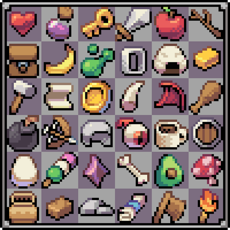 Pixel RPG Item Icons by Pit