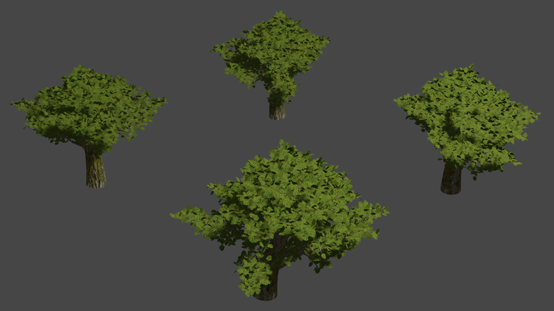 Procedural Trees (Blender) by Vincent Geffroy