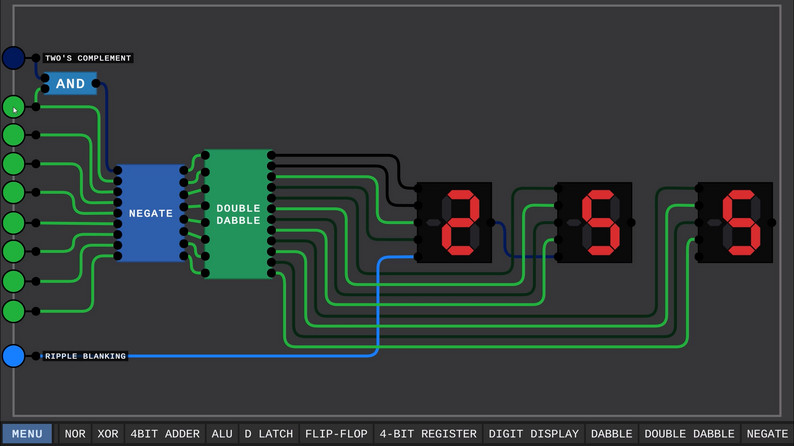 Digital Logic Sim (v1) by Sebastian Lague