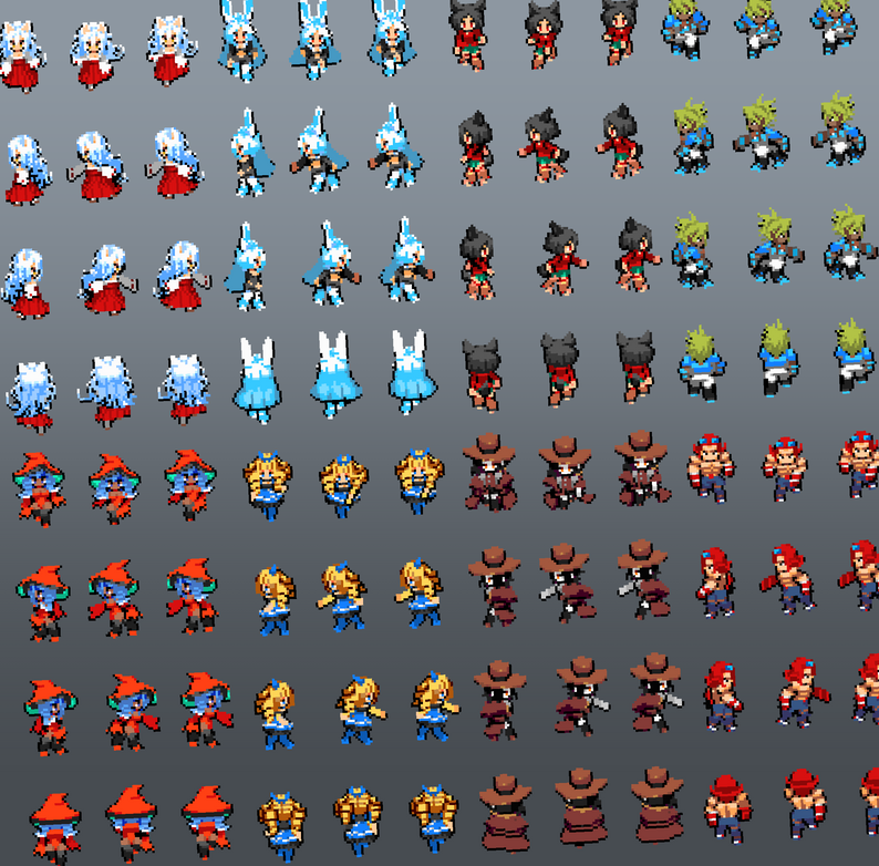 400 RPG Characters [Attacks ONLY] (Nostalgia Legends) 001 by Noiracide