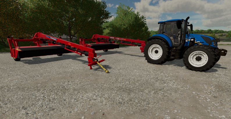 New Holland 313 and Case IH DC133 Discbine FS22 by Whiskey Sierra Modding