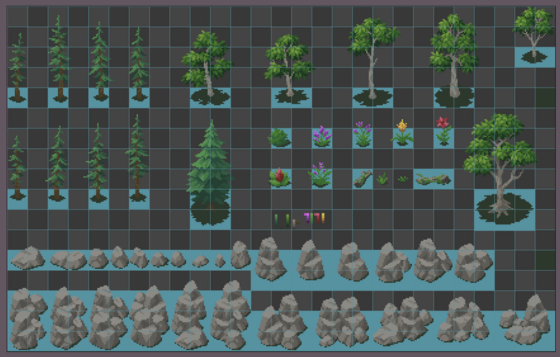 Forest - Top Down Pixel Art Tileset by sanctumpixel
