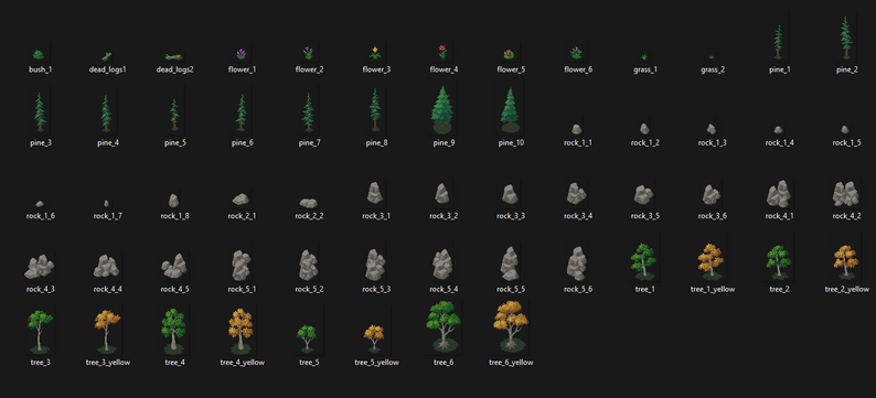 Forest - Top Down Pixel Art Tileset by sanctumpixel