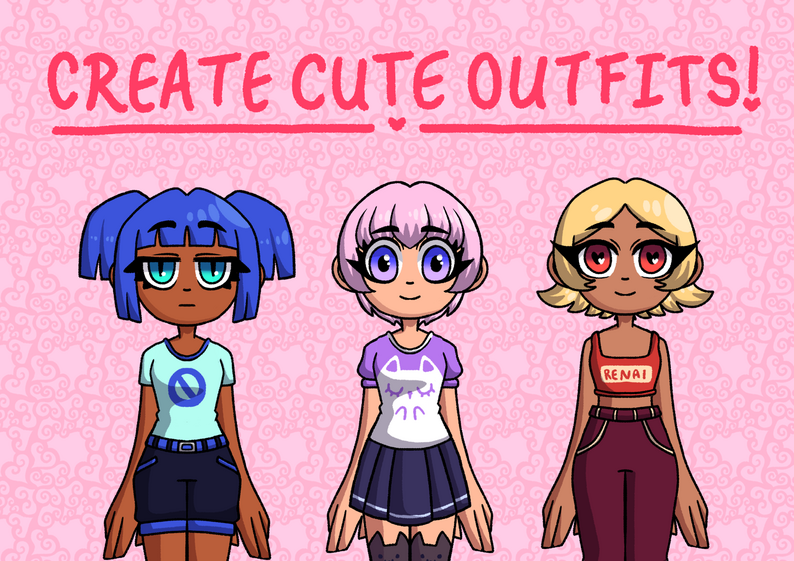 Customizable Visual Novel Girl Sprite (Basics Pack) by Dorathy