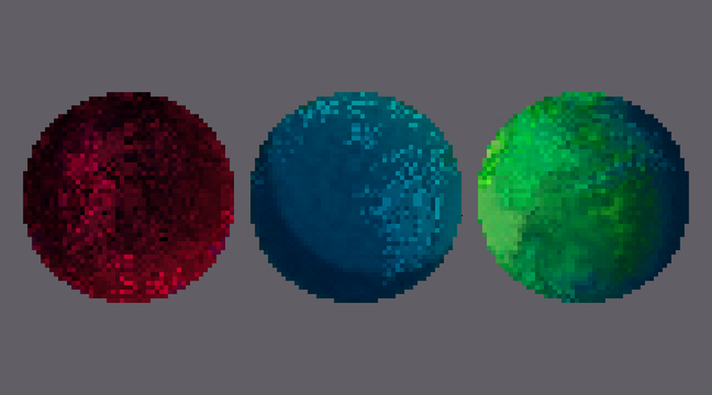 Pixel Art Space Game Asset Pack by realcreative