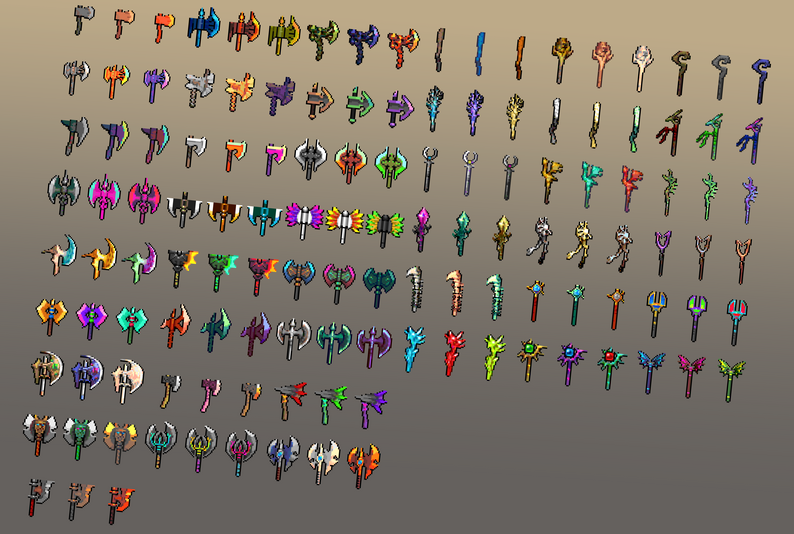 180+ RPG Weapons (Nostalgia Legends) 001 by Noiracide