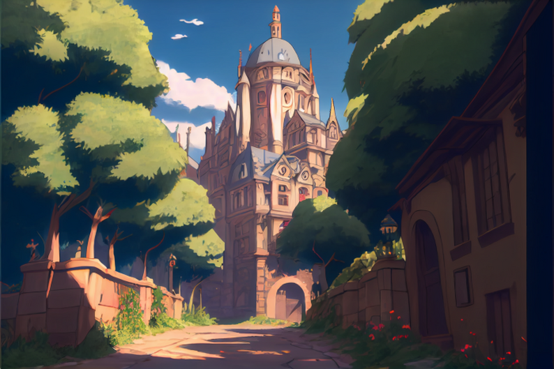 Backgrounds - Magic School by Lornn