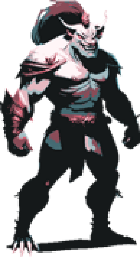 Free minotaur pixel art sprites by FantasyLandscapes