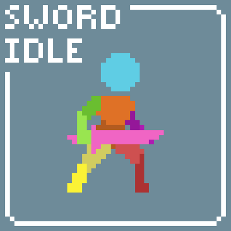 2D Pixel Art Character Template Asset Pack by ZeggyGames