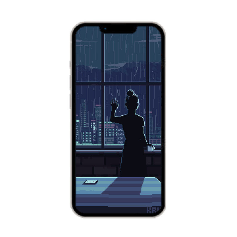 Pixel art phone wallpaper pack 1 by Killer Rabbit Media