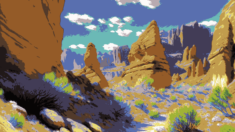 139 pixel art landscapes - FREE samples - 11 biomes by FantasyLandscapes