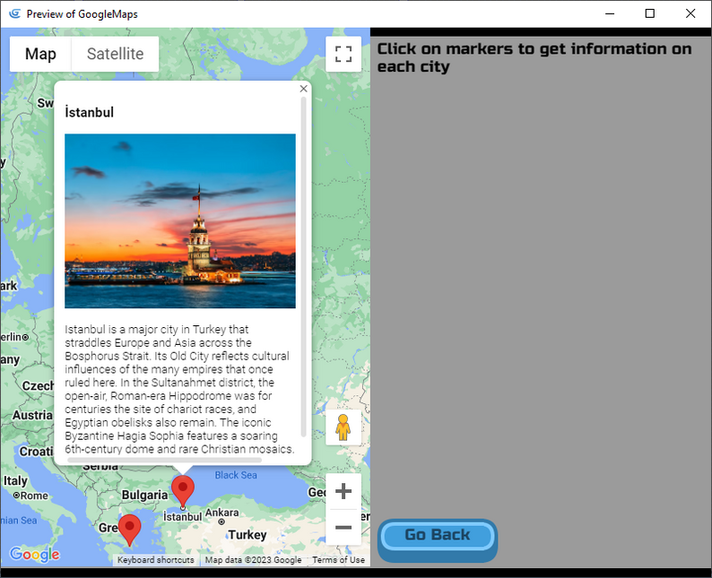 GDevelop 5 Google Maps Extension by Usta Games