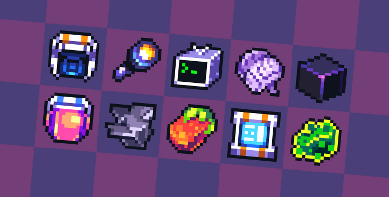 460+ 16x16 Futuristic Items by RunninBlood