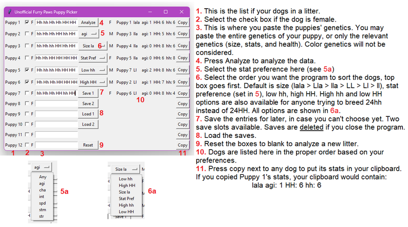 Unofficial Furry Paws Puppy Picker by sarahb222