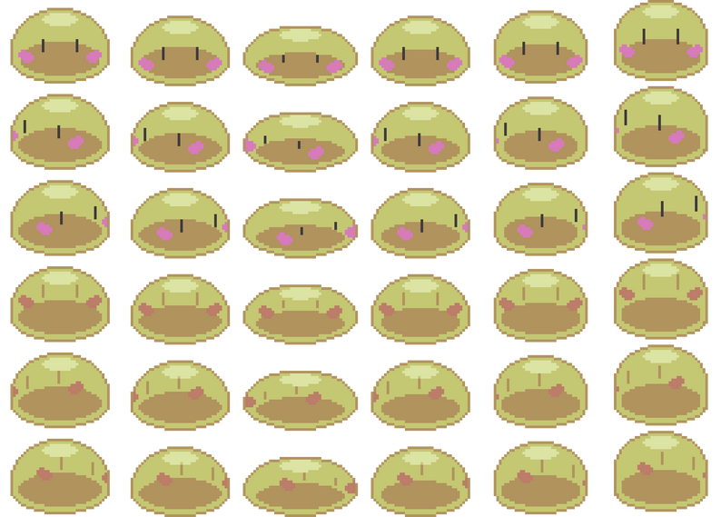 FREE 6 Direction Bouncing Slimes Animation by Shimmy
