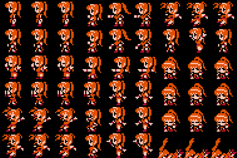 8bit Retro Graphic SV Actors by Marumugi4510