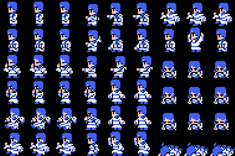 8bit Retro Graphic SV Actors by Marumugi4510