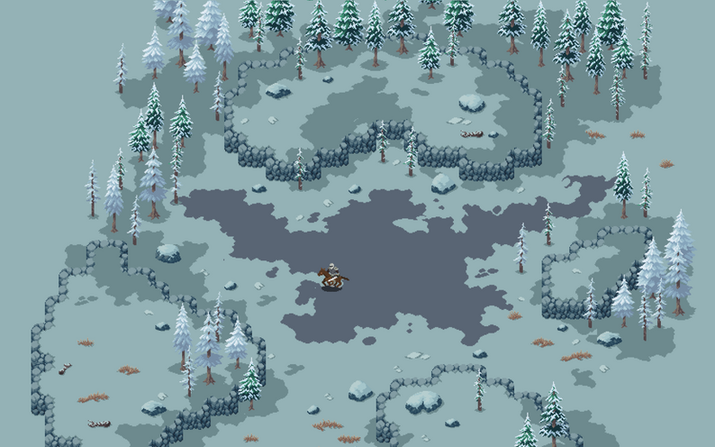 Snow Land - Top Down Pixel Art Tileset by sanctumpixel
