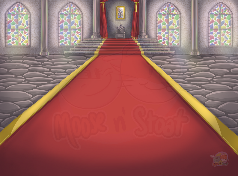 Castle Throne Room RPG Background (FREE) by Moose n' Stoat