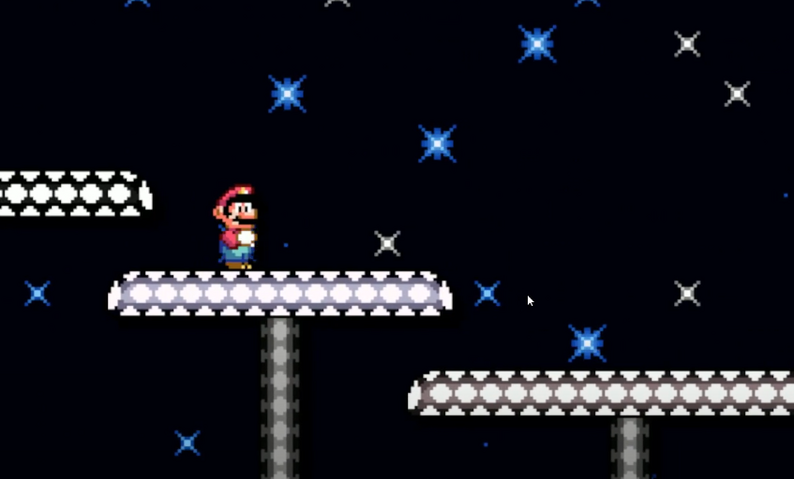 Moon theme mod in Super Mario Maker by Charlie