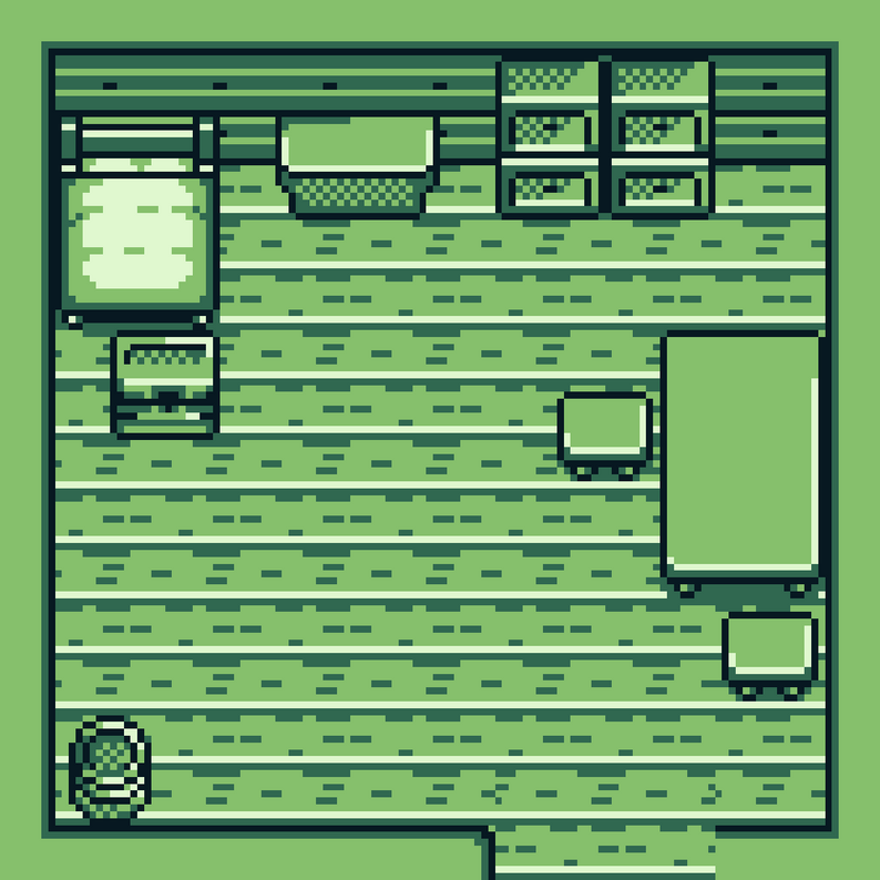 Top-down Gameboy Asset Pack 8x8 by Icko