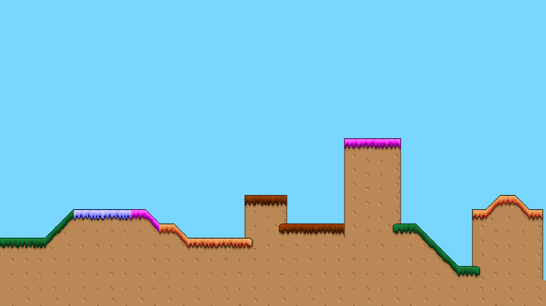 Ground pixel art tileset by Tchongas