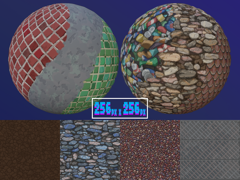 900+ Pixel Art Texture - 256x256 by FlakDeau